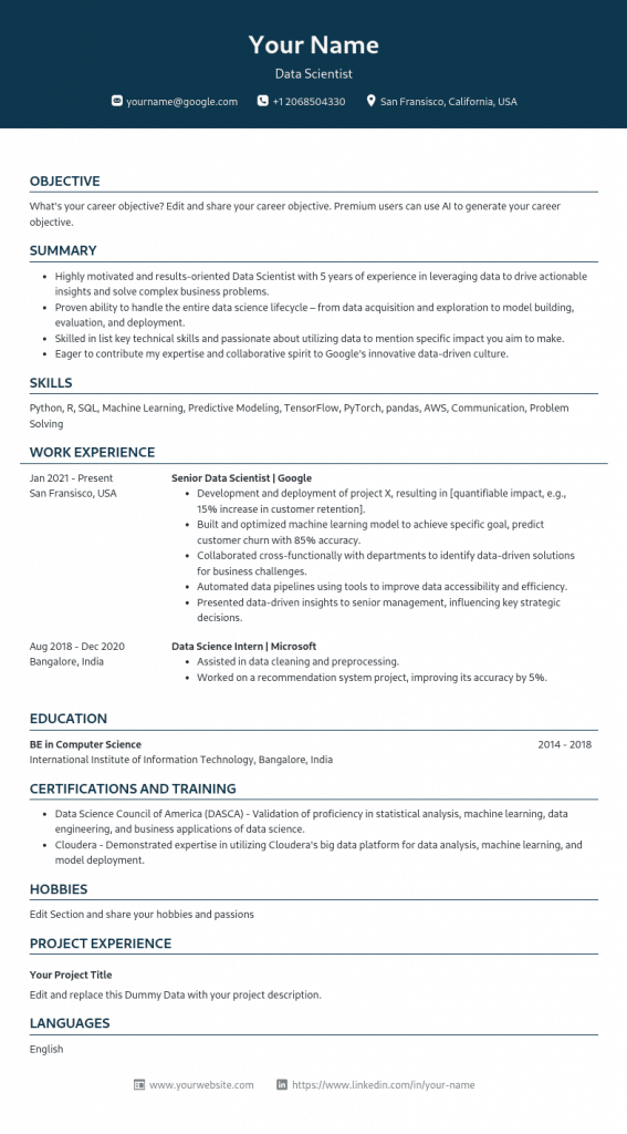 Fidelity Investment Software Engineer Resume Review | 1MillionResume